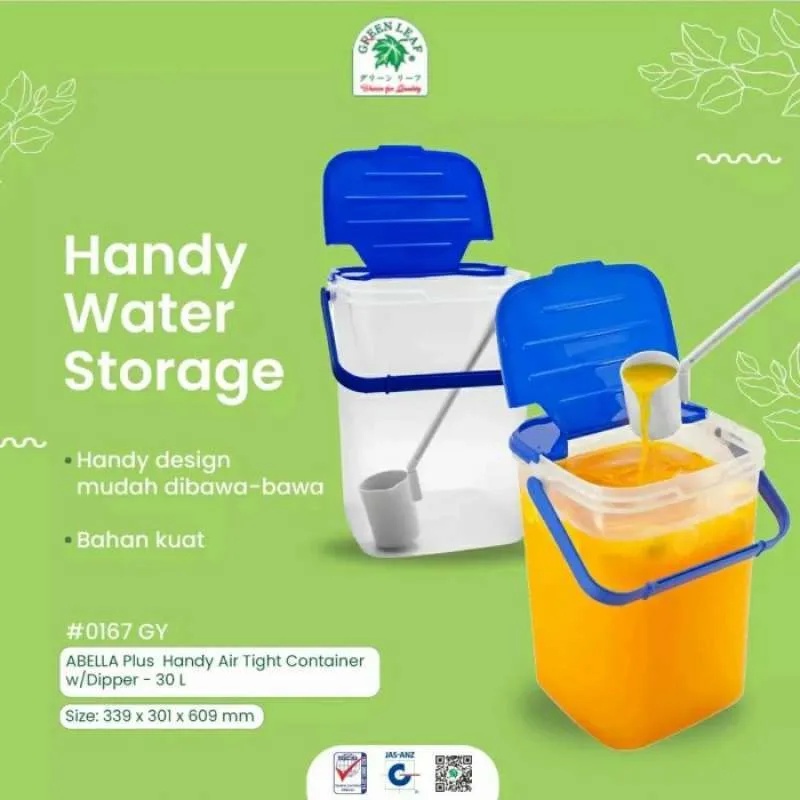 Jual Tempat Air + Gayung 30 Liter Jumbo Abella / Box Container Air ...