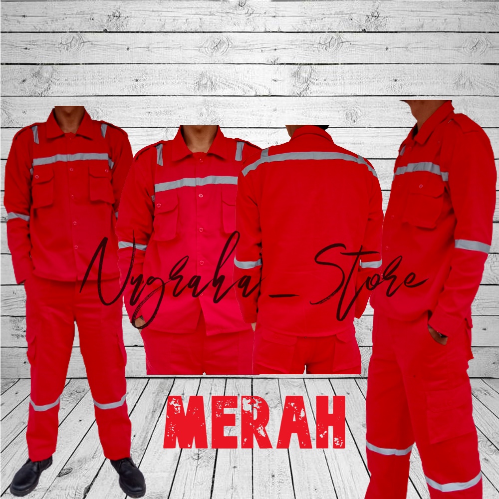 Jual TERBARU M-XXL Wearpack Safety PDL / Wearpack Setelan Kemeja ...