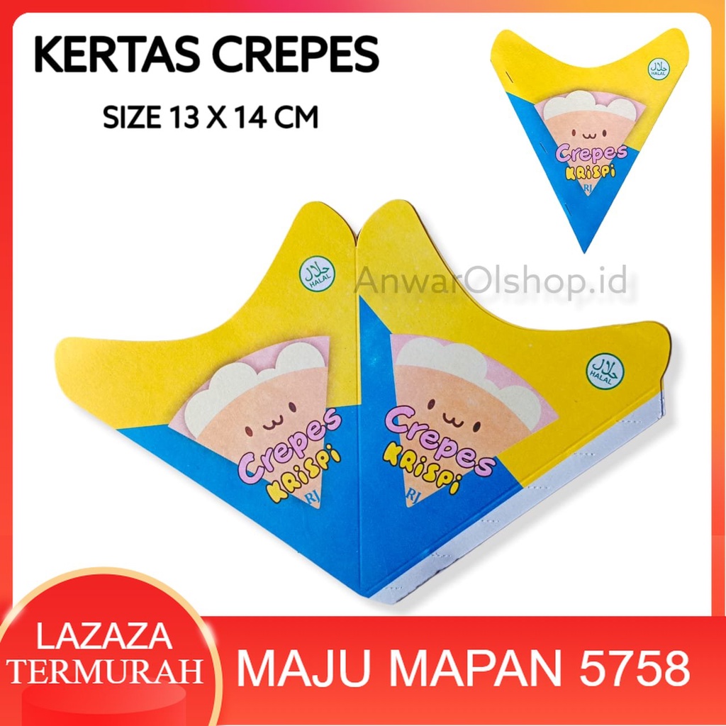 Jual (COD) Kertas Crepes Terbaru Ukuran 13 x 14 cm 1 pack 4 gambar Isi ...