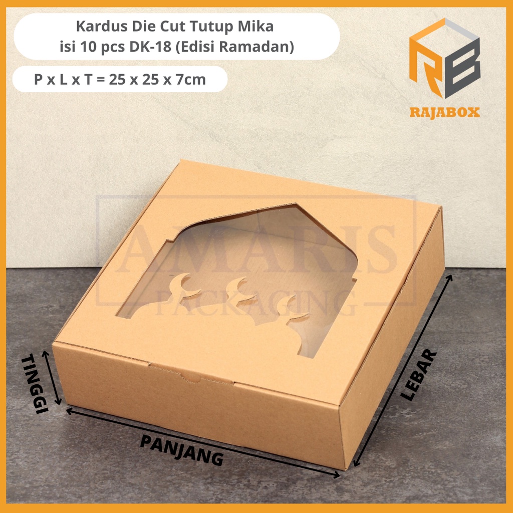 Jual Kardus Die Cut Mika Kotak Pudding Isi 10 Pcs DK-18 Amaris ...