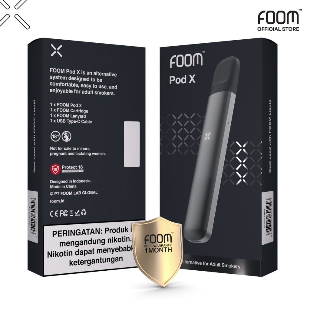 Jual FOOM POD X Device Only - Space Gray | Shopee Indonesia
