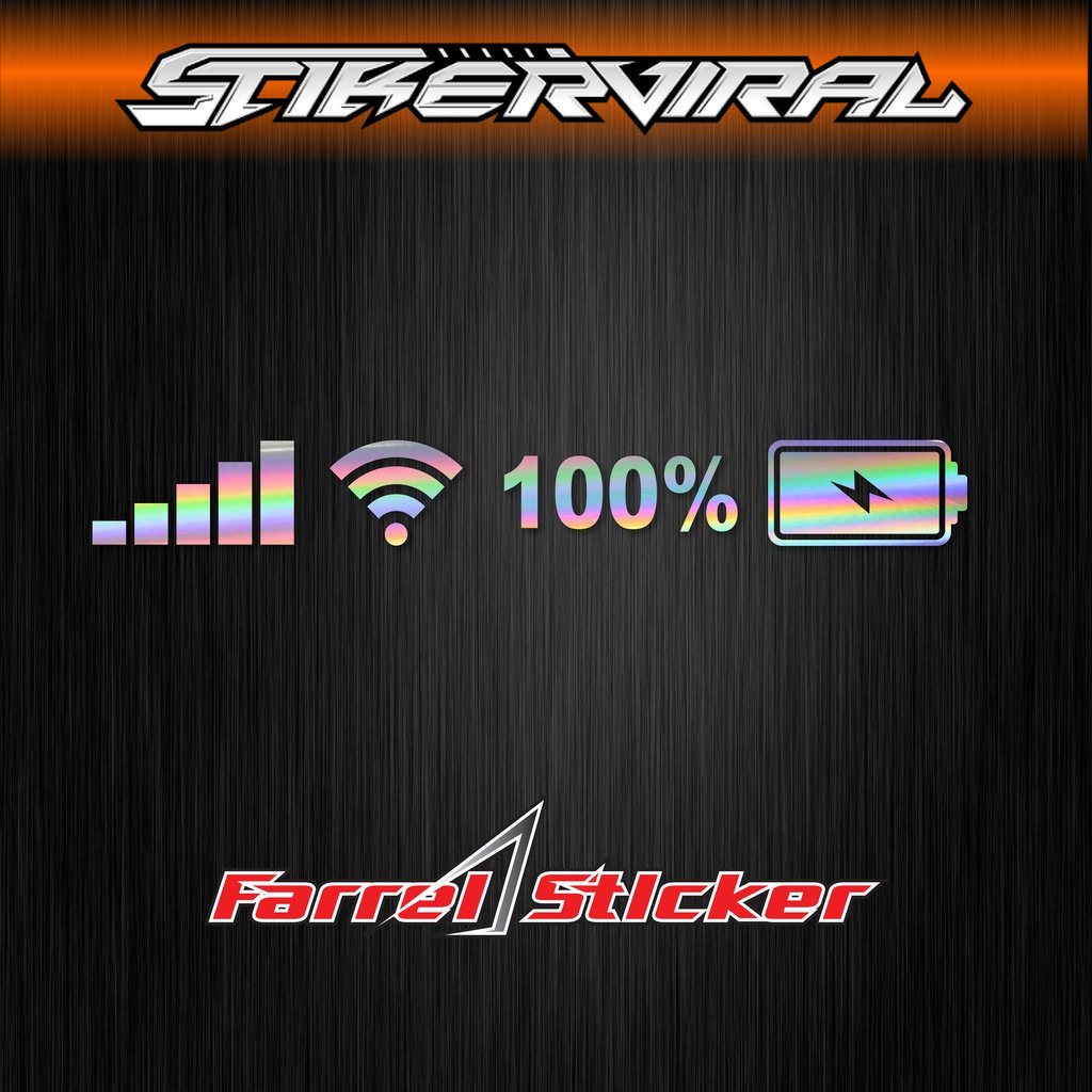 Jual stiker baterai Sticker sinyal WIFI | Shopee Indonesia