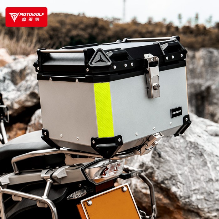 Jual MOTOWOLF 50 Liter Mg-Al Aluminium Alloy Tail Top Box Case ...