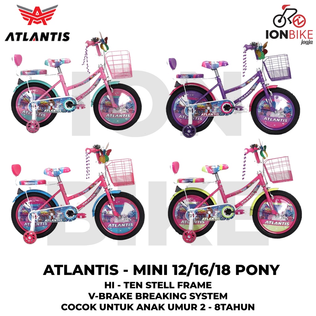 Jual Sepeda Mini 16 Atlantis Pony Untuk Anak Cewek Kids Bike KidsBike ...