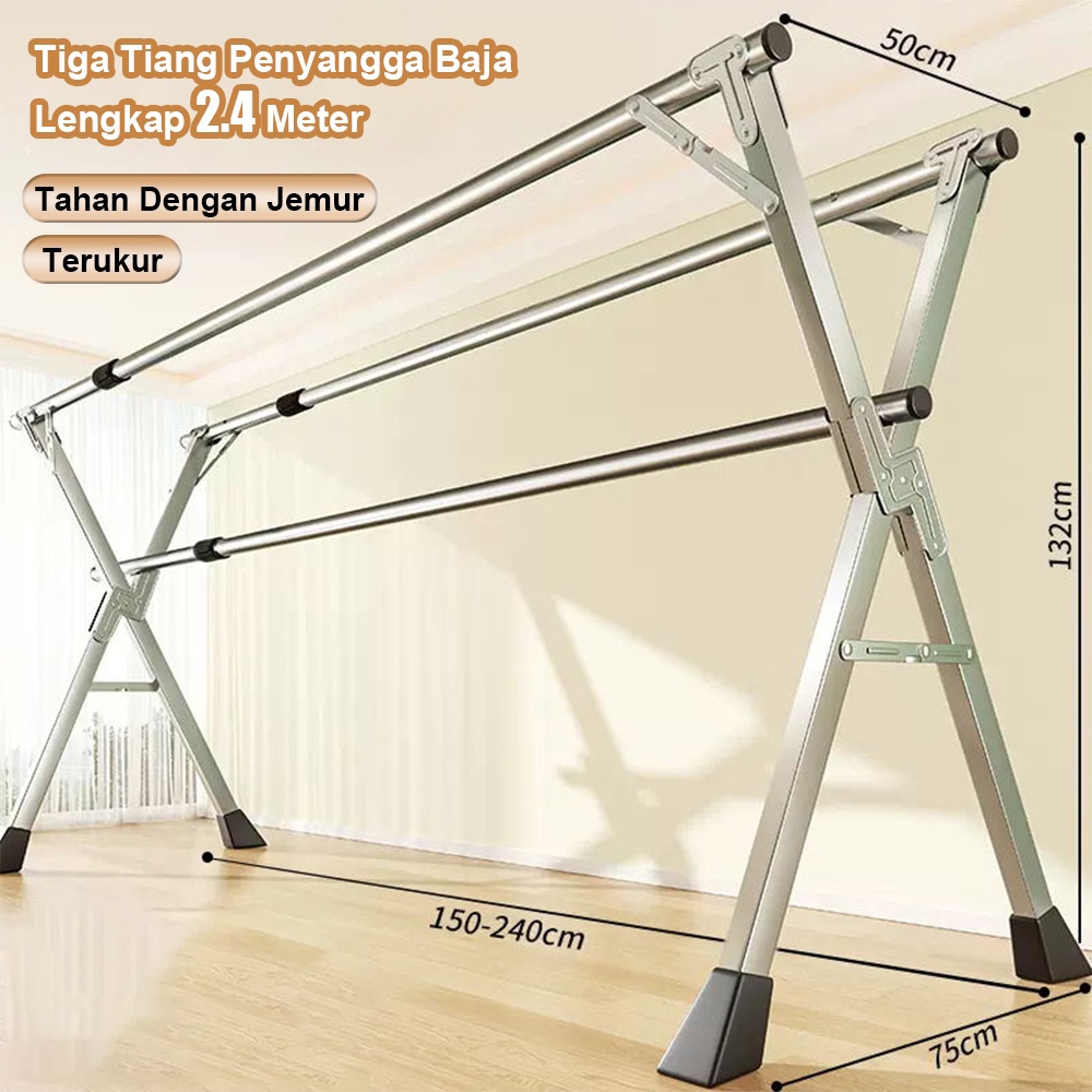 Jual Jemuran baju stainless steel Jemuran Baju Lipat stainless Jemuran ...