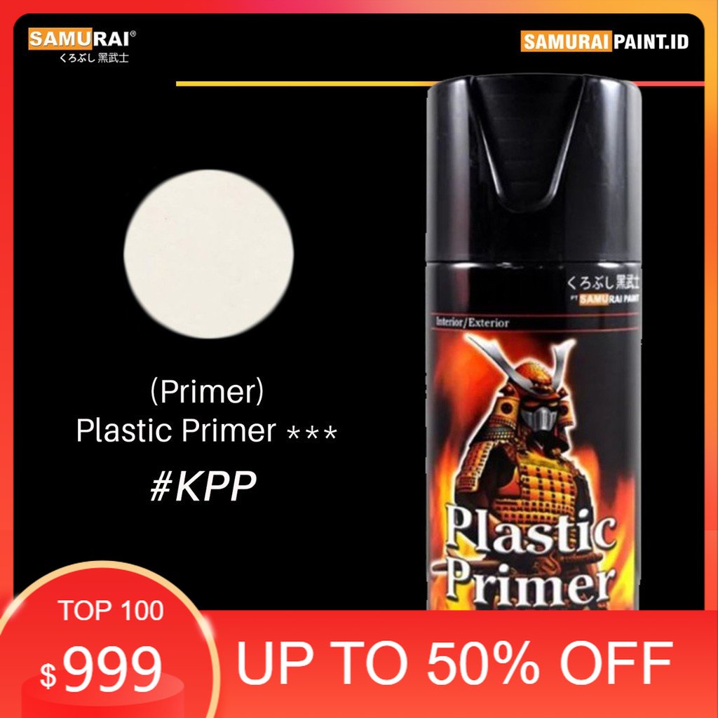 Jual Samurai Paint Primer coat #KPP Plastic Primer ( isi 300 Ml & Warna ...