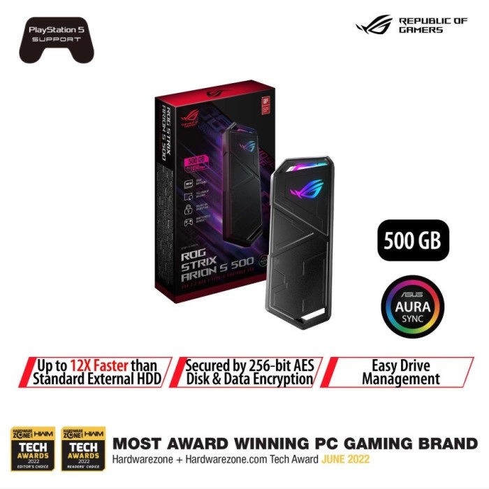 Jual SSD ASUS ROG Strix Arion S500 500GB - SSD Eksternal Portable USB-C ...