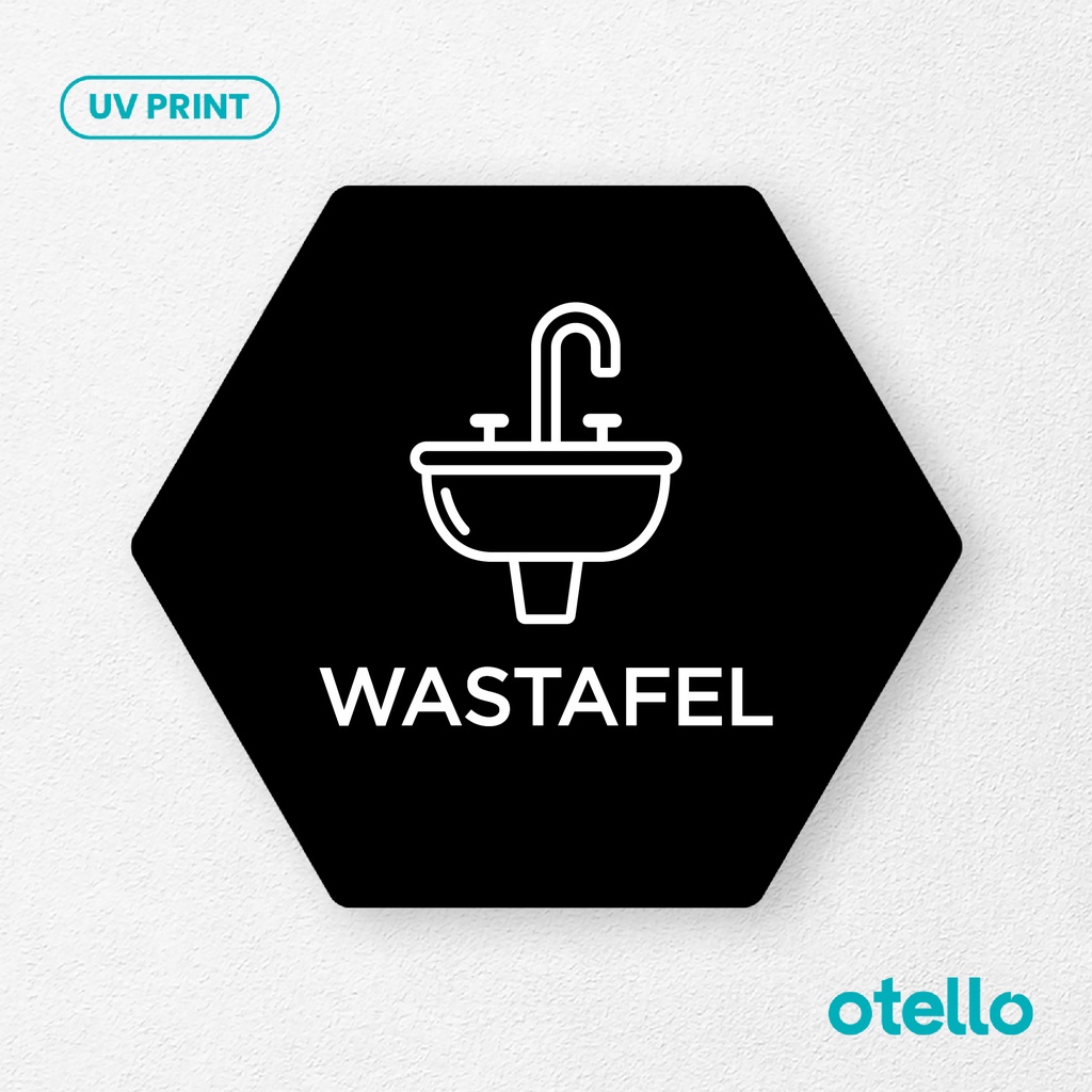 Jual Wastafel Signage Board Akrilik Tempel Dinding Papan Acrylic Sign ...