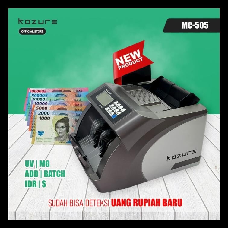 Jual MESIN HITUNG UANG KOZURE MC-505 / BILL MONEY COUNTER DETECTOR ...
