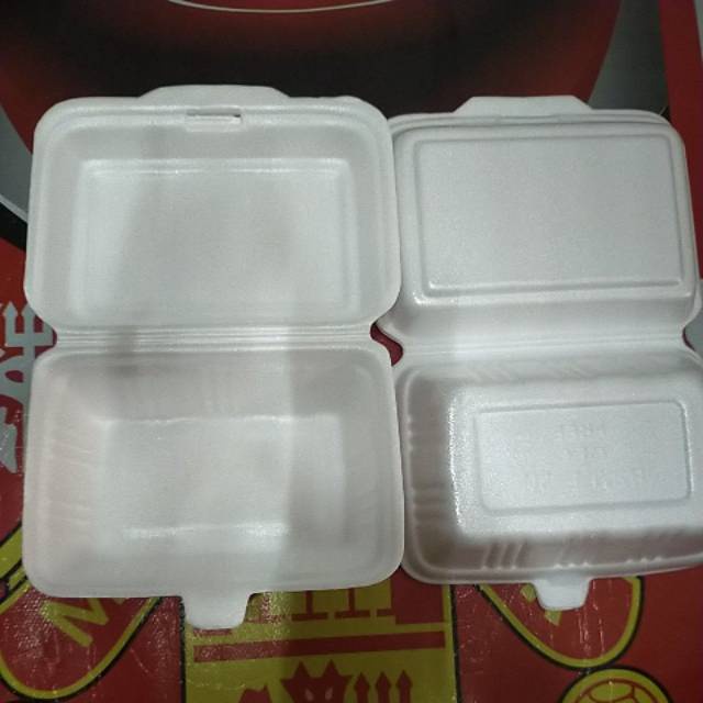 Jual Kotak Makan Gabus Nasi Styrofoam Kecil isi 100 pcs | Shopee Indonesia