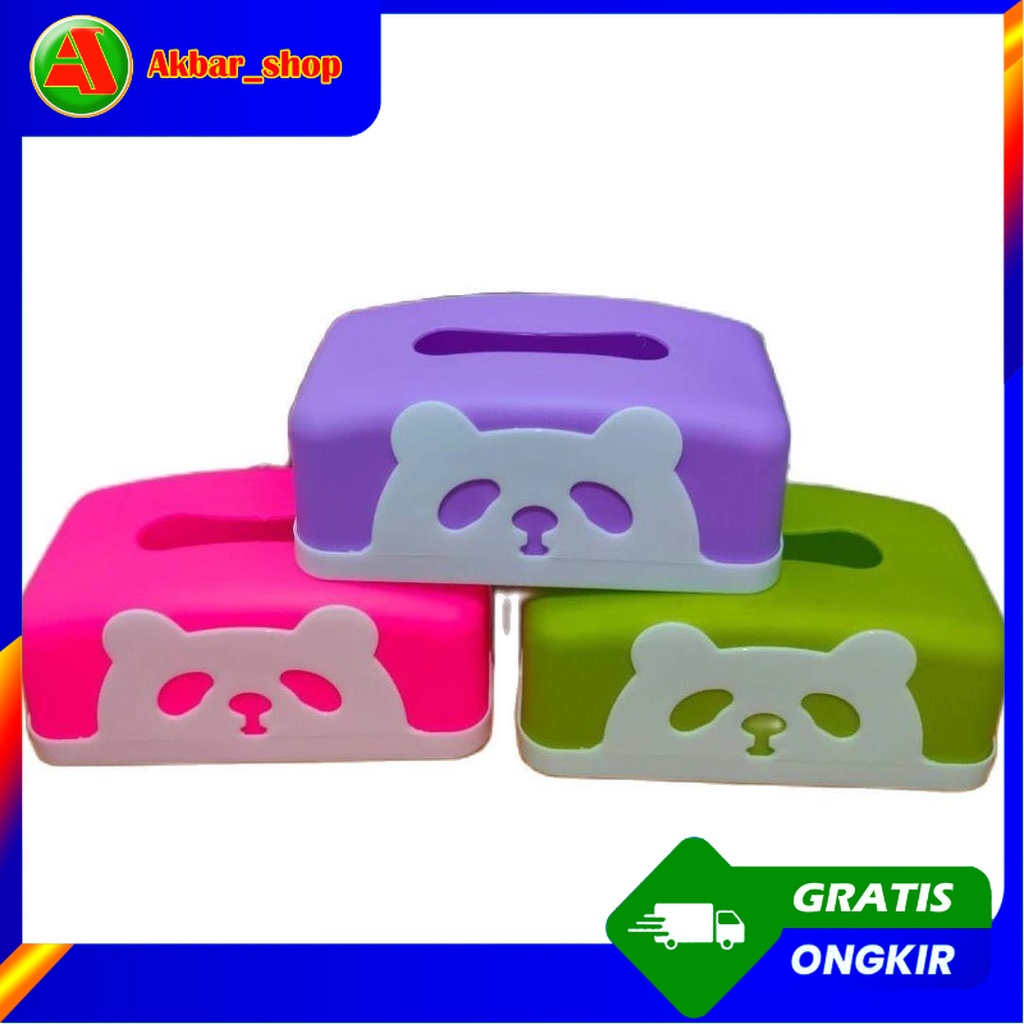 Jual AKBAR TEMPAT TISU PANDA Kotak Tisu Panda / Tempat Tissu Box Tissue ...