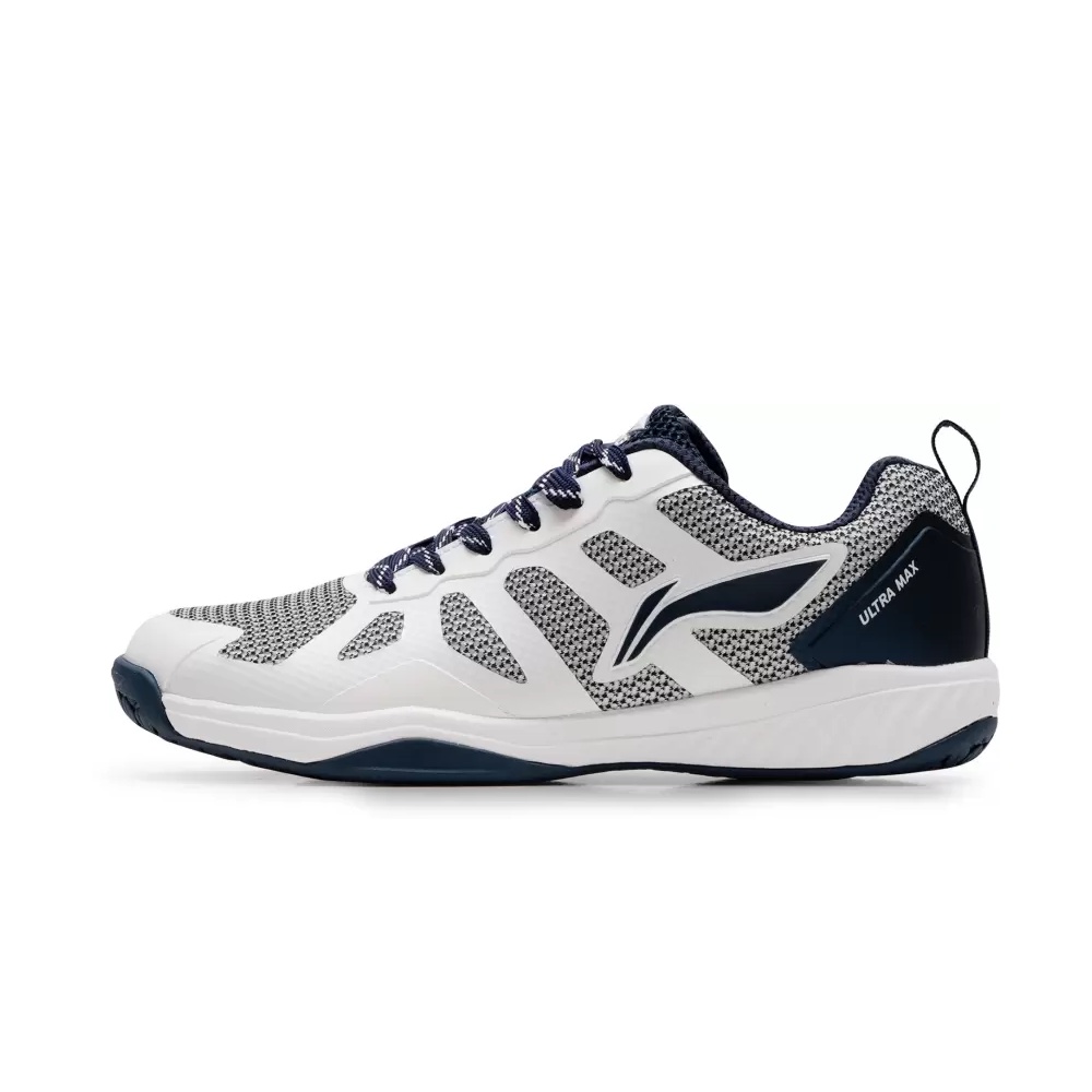 Jual Sepatu Badminton Lining Ultra Max Ultramax White Navy Bulu Tangkis ...