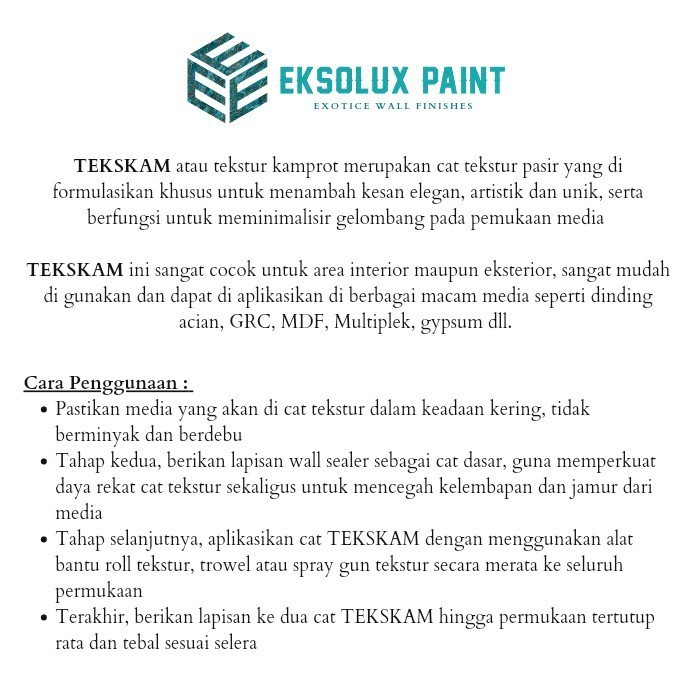Jual Cat Tekstur Dinding Kamprot Dark Grey Pail 25 Kg- Tekskam Dark ...
