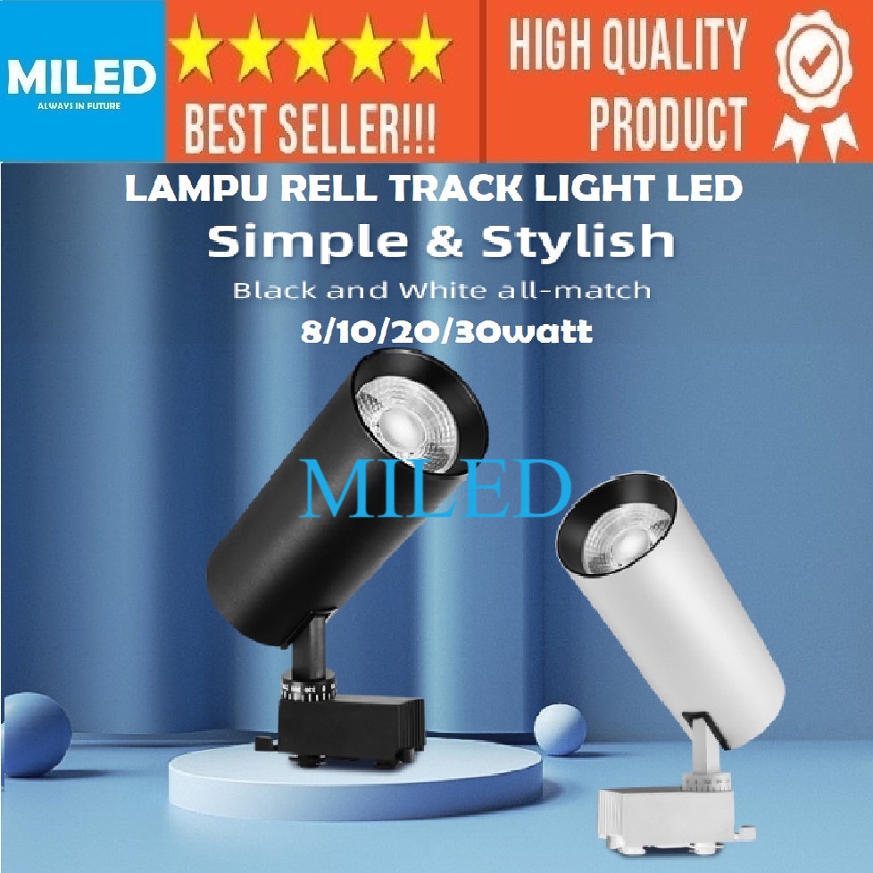 Jual LAMPU RELL TRACK LED SOROT LAMPU SOROT TRACKLIGHT RELL SPOTLIGHT 10W / 20WATT / 30 WATT ...