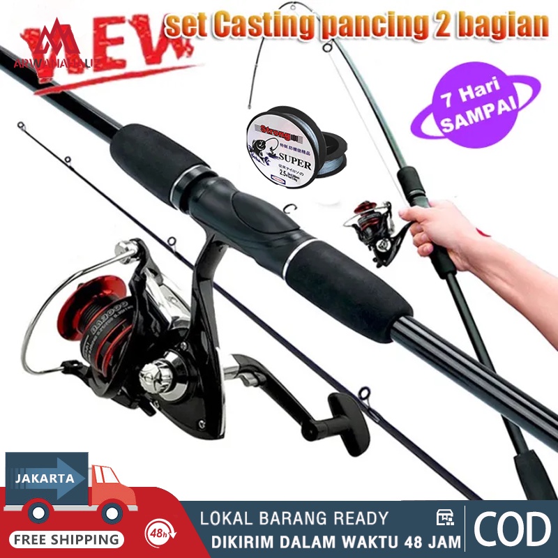 Jual Joran Pancing Set 1.6m 1.8m 2.1m 2.4m Telescopic Fishing Rod 6-7 Sections Carbon Fiber ...