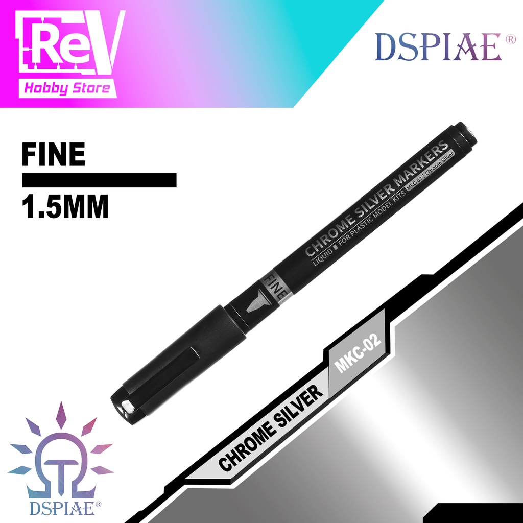 Jual DSPIAE CHROME SILVER MARKER FINE MKC02 | Shopee Indonesia
