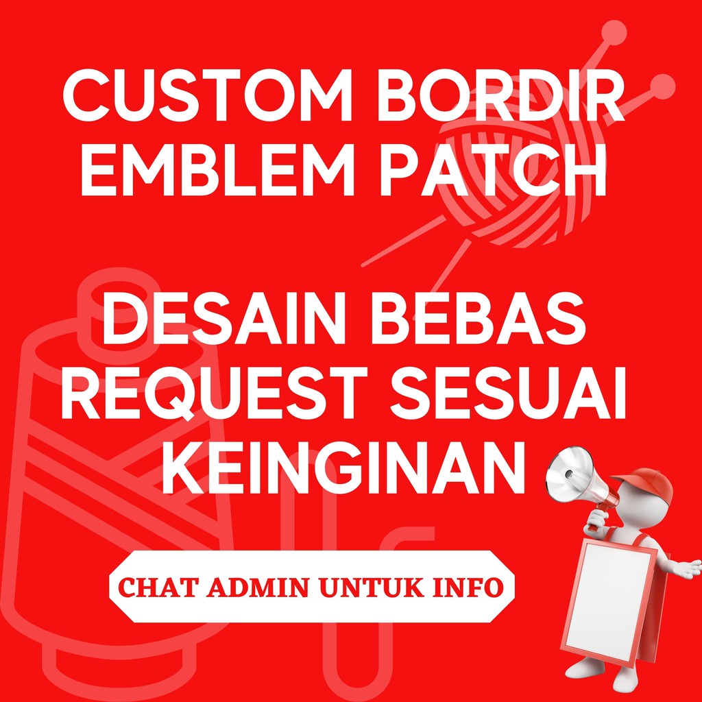 Jual Bordir Custom Bordir Emblem Patch Kaos Nama Kemejabisa pesan ...