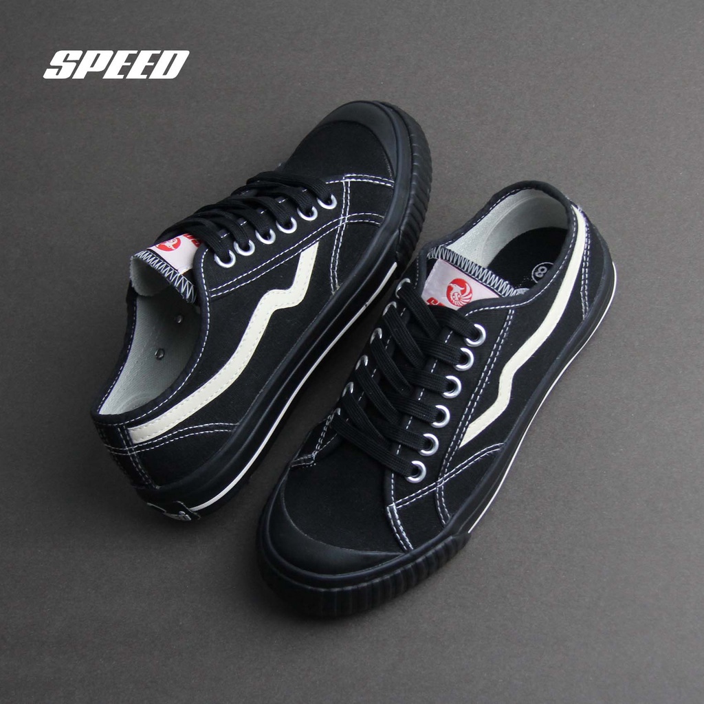 Jual SPEED - Vintage Lo 02 - Sepatu Hitam Hitam - Sepatu kanvas 37 43 ...