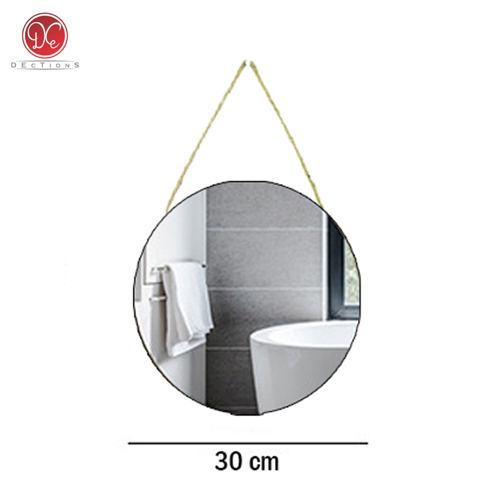 Jual DEcTionS Kaca Cermin Gantung Dinding Bulat Aesthetic Round Mirror ...