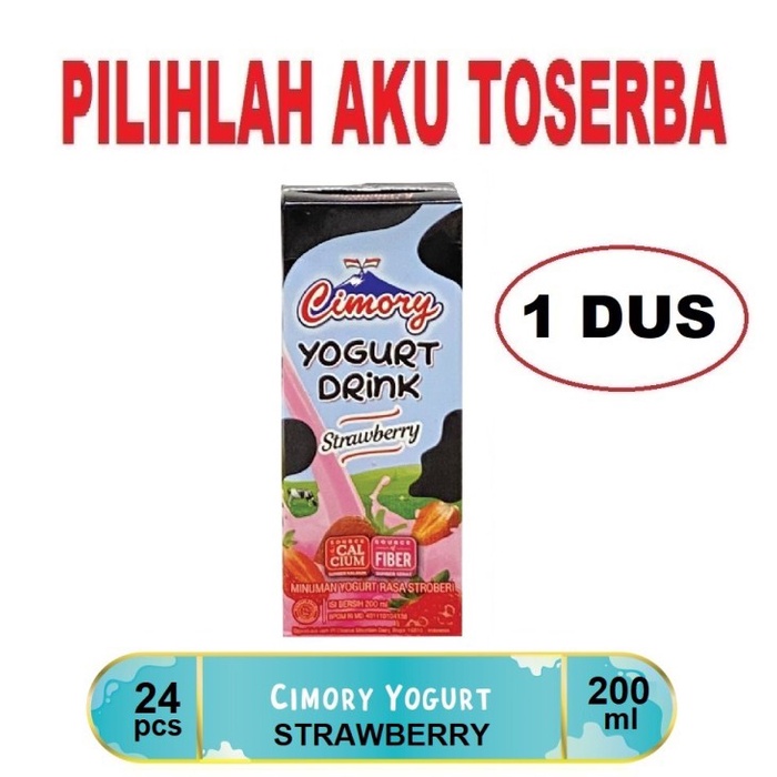 Jual CIMORY YOGURT Drink STRAWBERRY 200 ml - ( HARGA 1 DUS ISI 24 ) | Shopee Indonesia