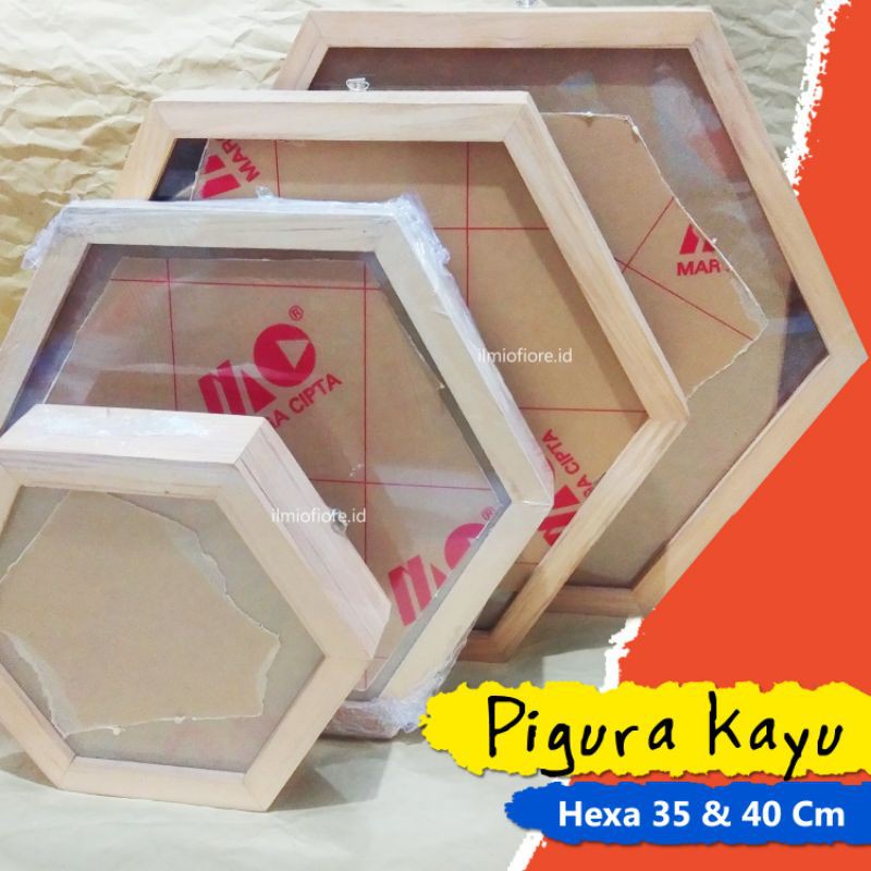 Jual Bingkai Photo / Pigura Mahar Hexagonal 35 / 40Cm Akrilik | Shopee Indonesia