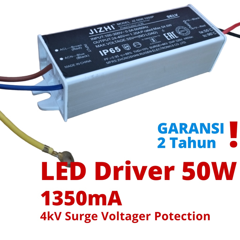 Jual Trafo Lampu PJU 50W 1350mA - Driver Lampu LED 50 Watt | Shopee ...
