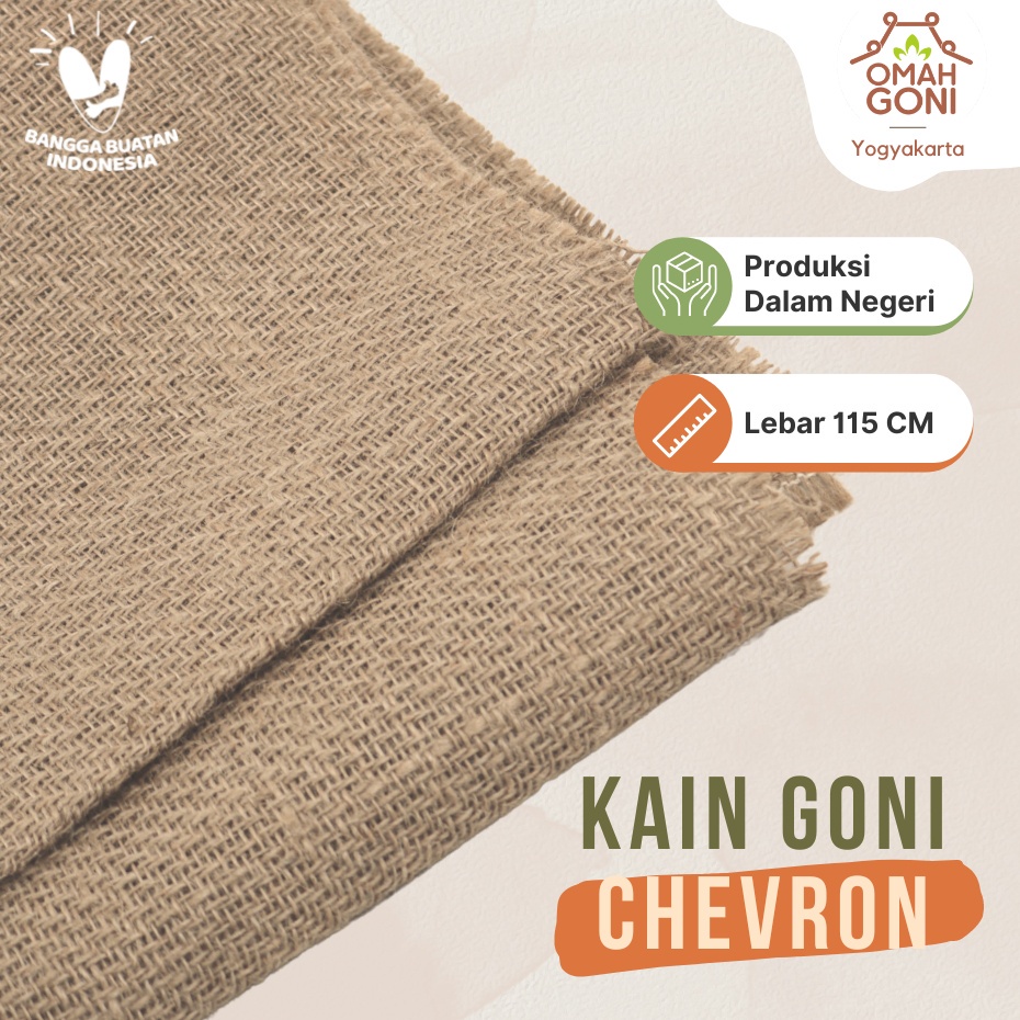 Jual Kain Goni Motif Chevron 50x115 CM - Bahan Goni Baru Kerajinan ...