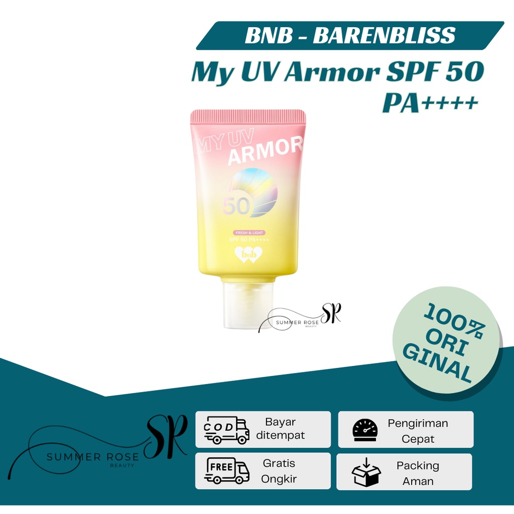 Jual SUMMERROSE - BNB barenbliss My UV Armor SPF 50 PA++++ - Face Sunscreen gel Moisturizer ...