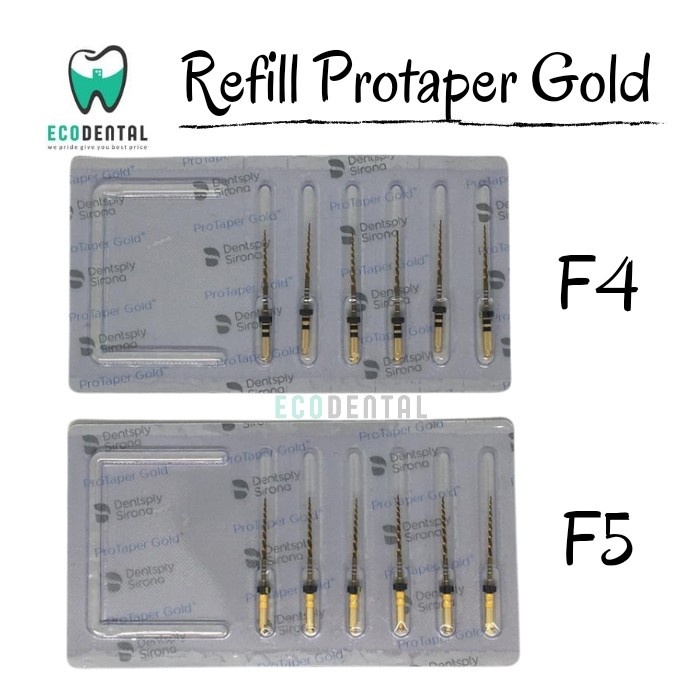 Jual Dentsply Protaper Gold F4 F5 Eceran Refil Rotary Endodontic Jarum ...
