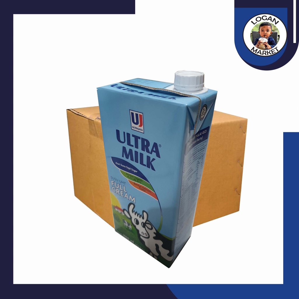 Jual Dus Karton Susu Ultra Milk 1L 1 Liter 1000 ml 1000ml Full Cream ...