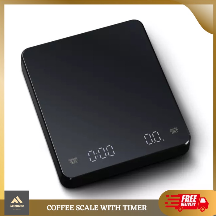 Jual Timbangan Kopi USB Rechargeable charge 3KG 0.1GR Timer V60 Drip ...