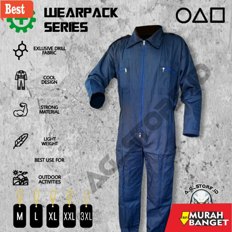 Jual Seragam pria terbaru- Werpack Safety Polos | wearpack bengkel ...