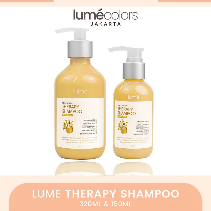Jual LUME Scalp n Hair THERAPY SHAMPOO Alami Non Sulfat Anti Rontok ...