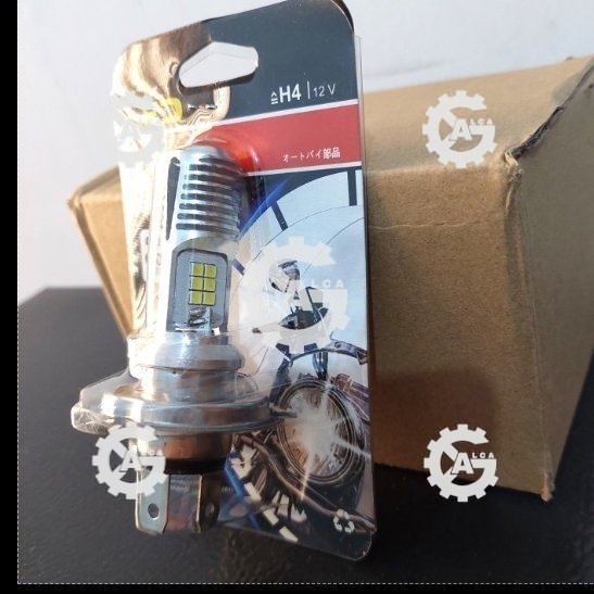 Jual BOHLAM DOP LAMPU LED MOTOR PUTIH H4 VIXION AC DC 12V COOL 6000K 6 ...