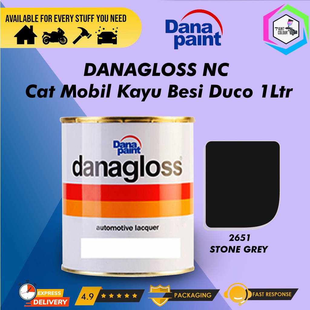 Jual DANAGLOSS NC 2651 STONE GREY - Cat Mobil Kayu Besi Duco | Shopee ...