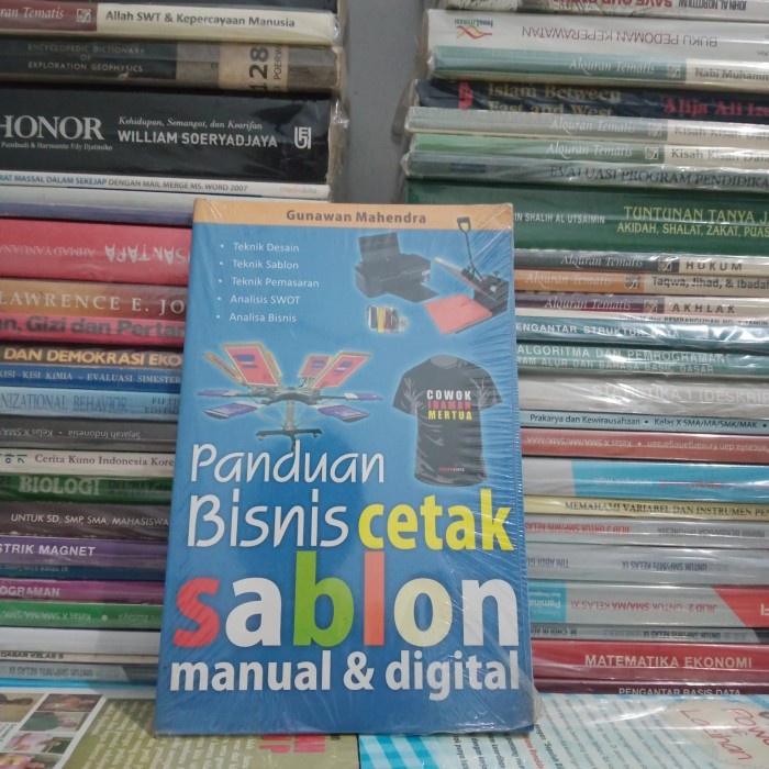 Jual PANDUAN BISNIS CETAK SABLON MANUAL & DIGUTAL Baru Stok Lama #MTP ...