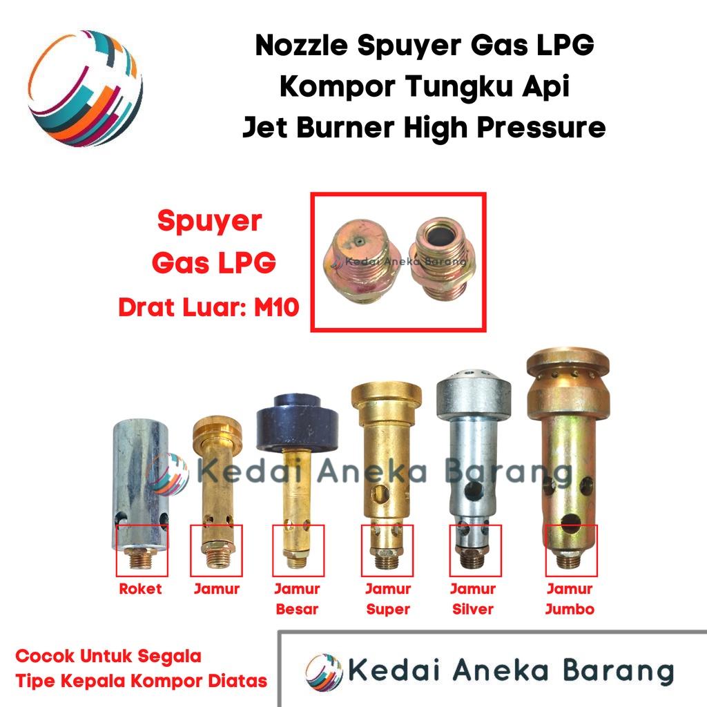 Jual Spuyer Nozzle Kompor Jamur Besar Roket Kubah Burner Tungku Api ...