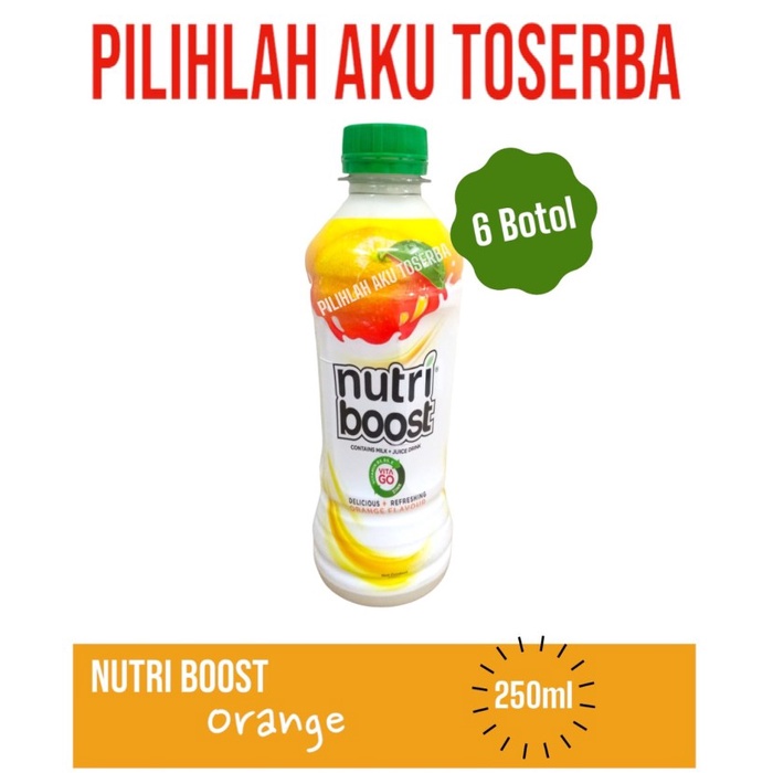 Jual NUTRIBOOST Orange Botol Pet 300 ml - ( HARGA 6 BOTOL ) | Shopee ...