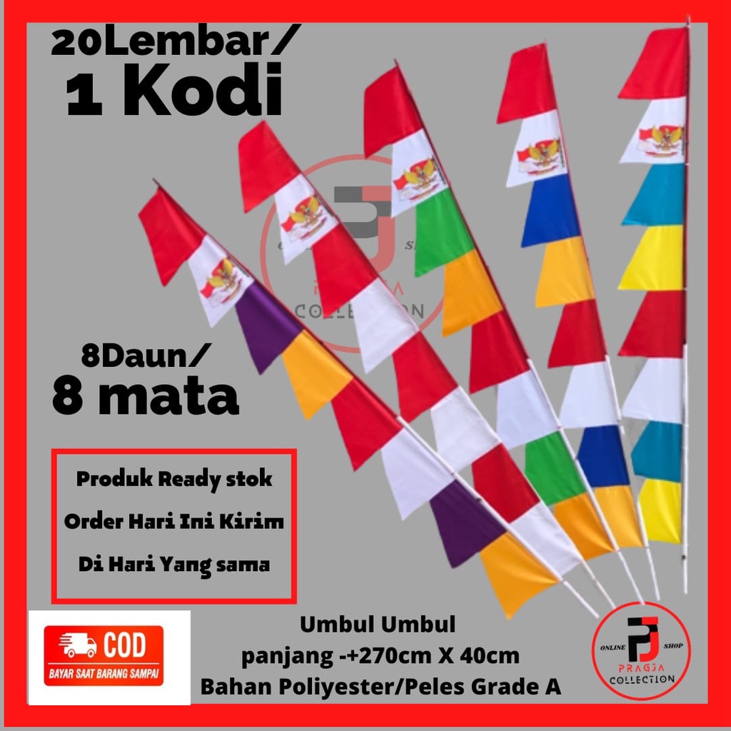 Jual Bendera umbul umbul HARGA GROSIR/garuda bendera umbul umbul polos bendera merah putih ...