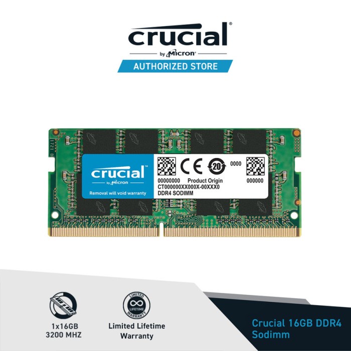 Jual CRUCIAL SODIMM DDR4 3200 MHz 8GB 16GB 32GB - MEMORY RAM LAPTOP ...