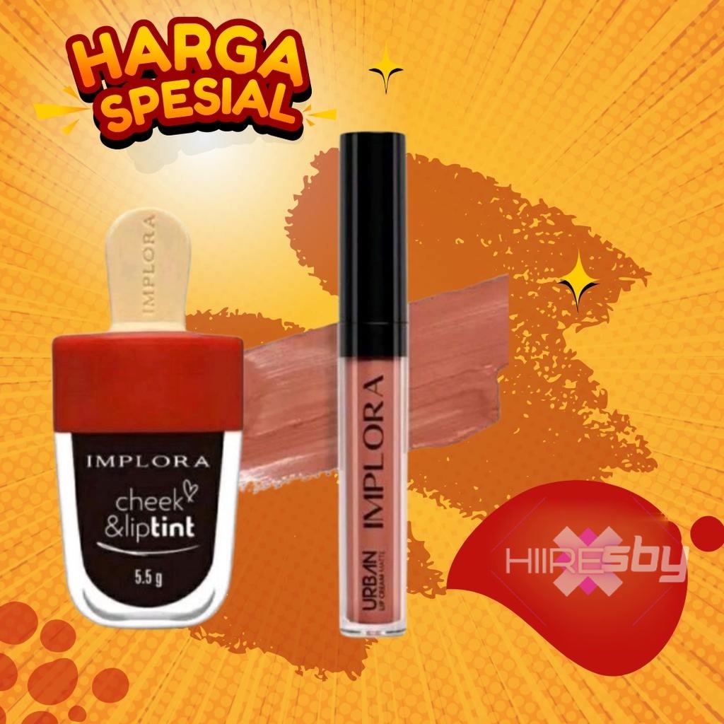 Jual IMPLORA Paket 2 Ombre ( Lip Tint Vampire Blood & Lip Cream Dusky ...