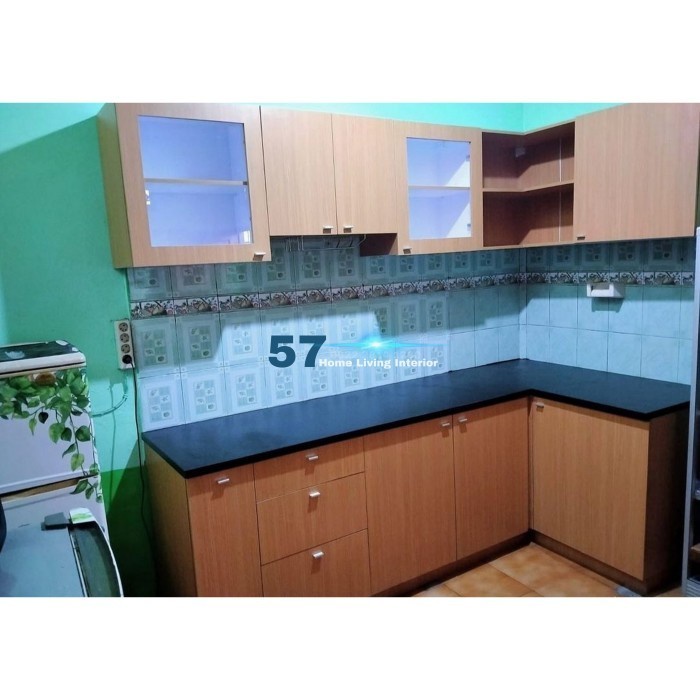 Jual Rak Dapur / Kitchen Set Minimalis Bahan Multiplek HPL Free Desain ...