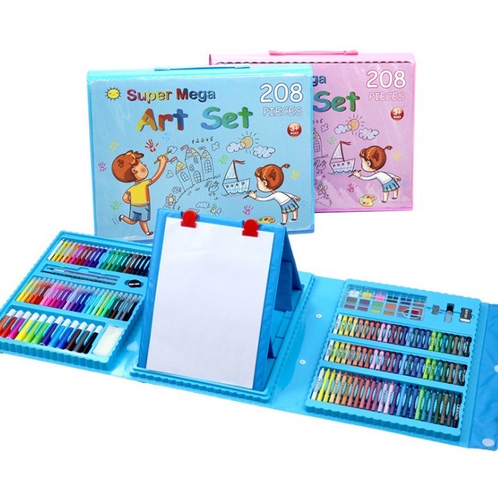 Jual CRAYON SET 208 PCS ALAT MENGGAMBAR PENSIL / SHENAR ALAT LUKIS ...