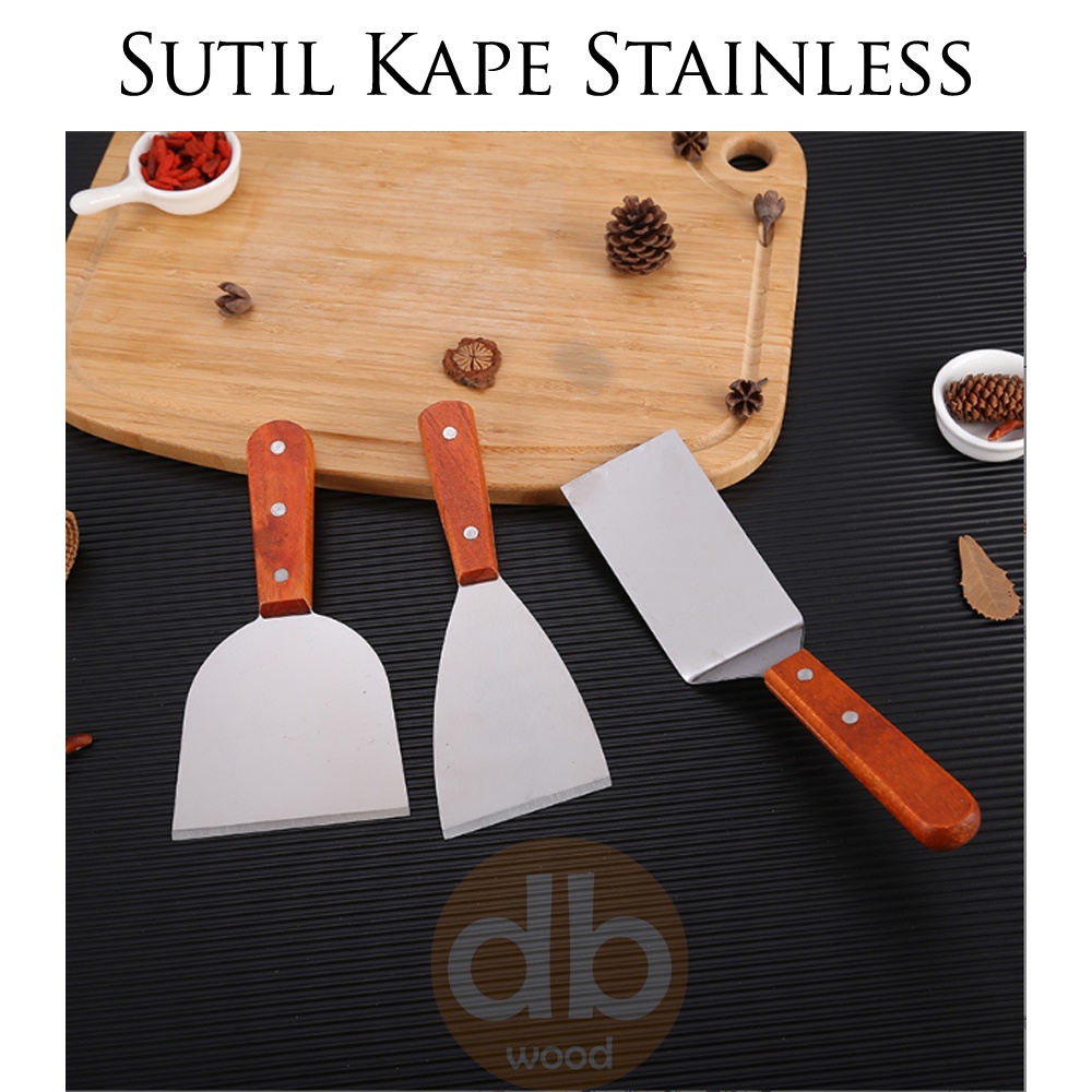 Jual Spatula Teppanyaki Stainless | Spatula Teppan | Kape Spatula ...