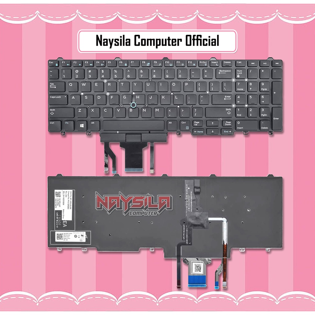 Jual Keyboard Laptop Dell Precision 3510 3520 3530 7510 7520 7710 7720 ...