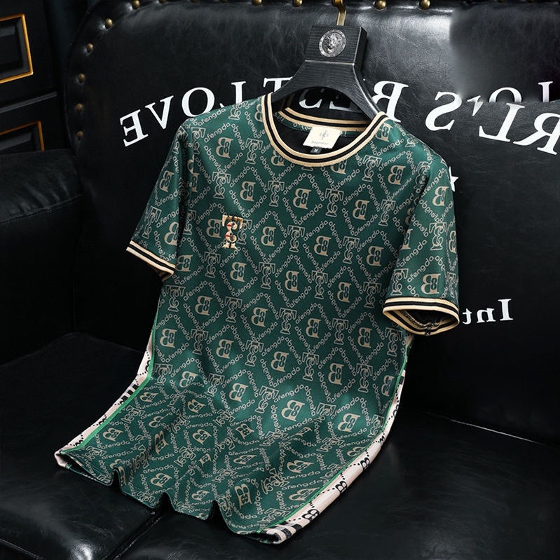 Jual Design Trendy Brand T-shirt for Men's 2023 Summer New Loose Size ...