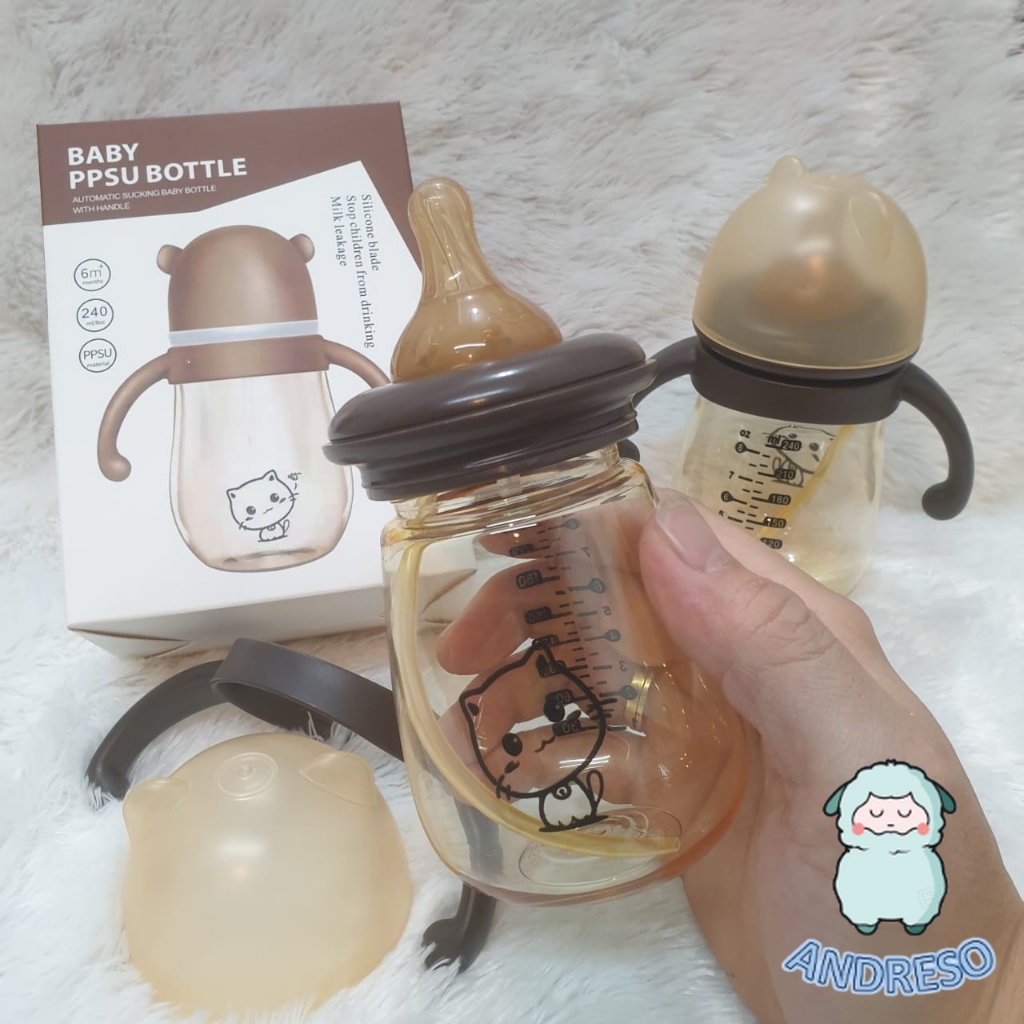 Jual Botol Susu Bayi PPSU 240ML Gravity Ball BPA FREE / PPSU Botol Susu Dot Bayi | Shopee Indonesia