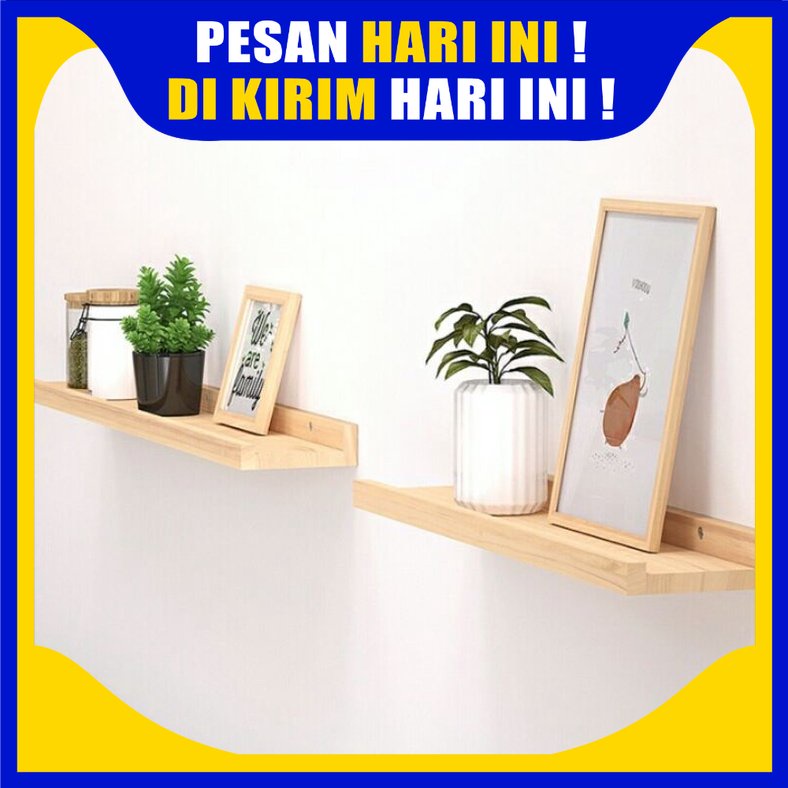 Jual rak kayu aesthetic & rak dinding tempel dinding estetik dan ...