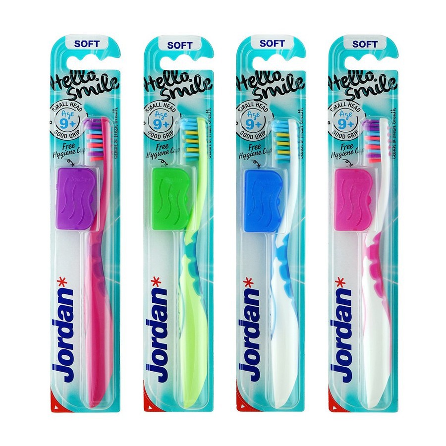 Jual Promo!! JORDAN KIDS TOOTHBRUSH HELLO SMILE SOFT Clean Soft Jordan ...