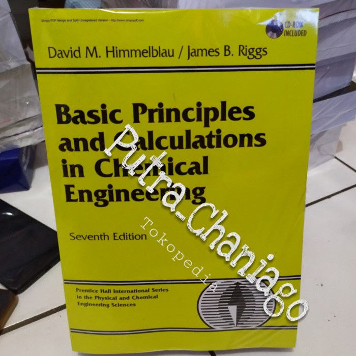 Jual Basic Principles and Calculations in Chemical Engineering ...
